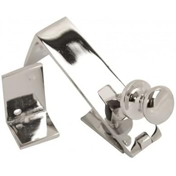 BRASS COUNTER FLAP CATCH AND STAY POLISHED BRASS WITH SCREWS: Amazon.co ...