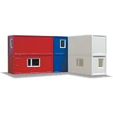 Knightwing Model Railway Double Portacabin with Steps - OO Gauge ...