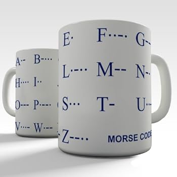 Morse Code & Phonetic Alphabet Educational Gift Mug: Amazon.co.uk: Kitchen & Home