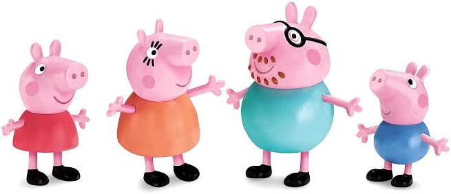 Peppa Pig 4-Pack Family Figures: Amazon.co.uk: Toys & Games