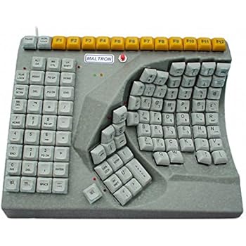 Maltron, Ergonomic, Single Left-Handed Keyboard, USB: Amazon.co.uk ...