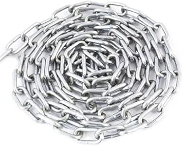 from 1m Round Steel Chain Long Link galvanised 10mm: Amazon.co.uk: DIY ...