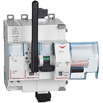 BTicino F80SG Serie BTDIN Salvavita Stop Go a Riarmo Automatico, Grigio: Amazon.it: Fai da te