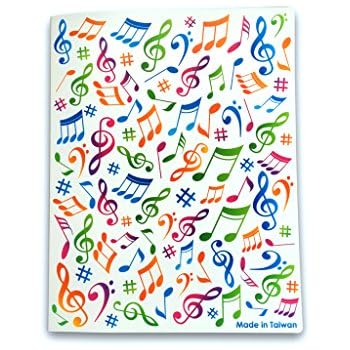 Music Themed 40 Pockets Plastic Folder Display Book Soft Cover ...