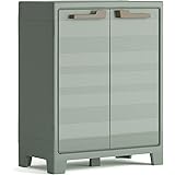 Keter Planet Outdoor Alto Armario, Resina, Verde, 80 x 44 x 182 ...