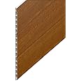 uPVC Hollow Soffit Cladding Panels - Golden Oak Plastic Soffit Board ...