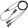 Y-Training Y-Splitter Headset Adapter Cable Compatible with Plantronics ...