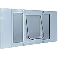 Ideal Pet Products Aluminum Sash Window Pet Door, Adjustable to Fit ...