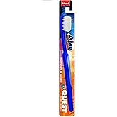 Buy Ajay Quest Toothbrush,Hard (Pack Of 10),Adult,Manual,Blue Online at ...