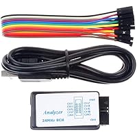 IDUINO USB Logic Analyzer Device With EMI Ferrite Ring USB Cable 24MHz 8CH 24MHz 8 Channel UART ...