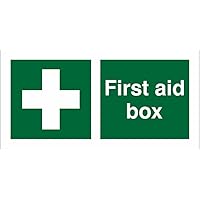 First aid Signs First aid Box Safety Sign - Self Adhesive Sticker 150mm ...