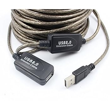 PTC - 20 Meters (64 Feet) USB 2.0 Active Extension / Repeater Cable A ...