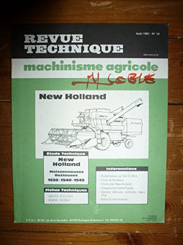 revue technique machinisme agricole