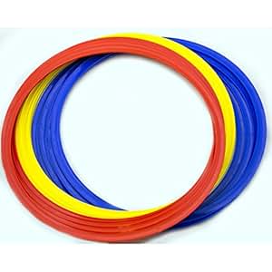 POWERSHOT® Flat Exercise Hoops - Set of 12 - 45cm - Hula Hoops ...