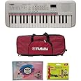 Yamaha Remie PSS E30 Compact 37 Key Portable Keyboard with Gig bag, Colouring Book & Crayons ...