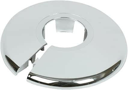 PK 5 X Chrome 22mm PVC pipe covers for wall and ceiling: Amazon.co.uk ...