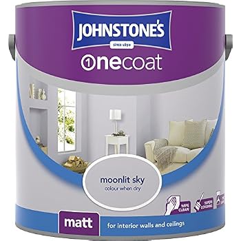 Johnstone's 305977 Wall & Ceiling paint Vinyl Matt Moonlit Sky, 2.5 ...