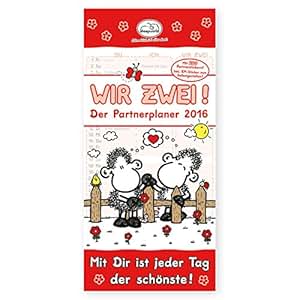 Sheepworld Partnerplaner für zwei 2016 mit 200 Stickern: Steff ...