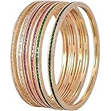 Buy Ratnavali jewels Beautiful CZ Studded Gold Plated Traditional Red ...