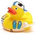 Strand Quietscheente I DUCKSHOP I Badeente I L: 8 cm - inkl. Badeenten ...