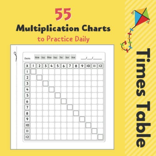 55 Multiplication Charts to Practice Daily - Times Table: Practice ...