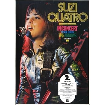 Amazon.de: Suzi Quatro - In Concert 1974 - Poster Plakat Konzertposter