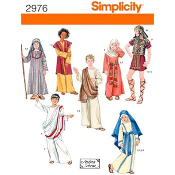 Simplicity Sewing Pattern 4797 A Boy and Girl Costumes: Amazon.co.uk ...