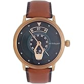 Titan Regalia Grandmaster White Dial Quartz Analog Leather Strap Watch ...