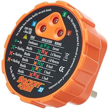 Kewtech LOOPCHECK107 Mains Socket Tester with Loop Check: Amazon.co.uk ...
