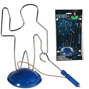 ELECTRONIC BUZZ HOT WIRE GAME FUN KIDS ADULTS BUZZER STEADY HAND SKILL ...