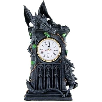 Nemesis Now Time Guardian Clock 17cm Red: Amazon.co.uk: Kitchen & Home