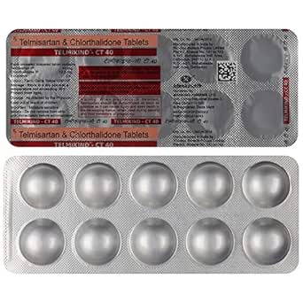 Telmikind-CT 40 - Blister Pack of 10 Tablets : Amazon.in: Health ...