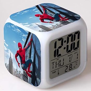 Spiderman Alarm Clock With Projector: Amazon.co.uk: Toys & Games