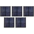 ESPtronics 10 Pcs Mini Solar Panel Cell 70x70 Square 6V-100 mAh for ...