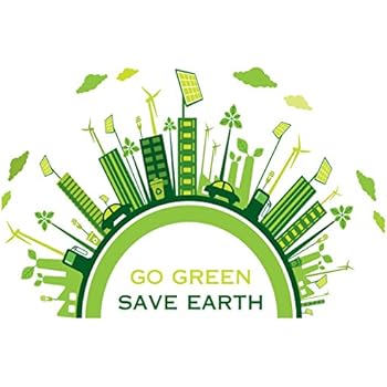 Buy Rawpockets 'Go Green Save Earth ' Wall Poster (PVC Vinyl, 48.26 cm ...
