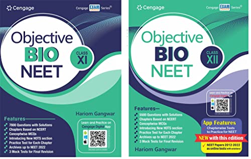 Buy Objective Bio NEET: Class XI + XII Set Of Two Books with Free ...