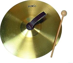 Goldon – Klangbausteine 34130 Messing Becken mit Holz Schlägel: Amazon ...