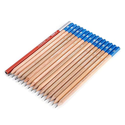 Skizzierbleistift-Set, 48 Stück Scholine Sketch Holzkohle-Bleistift ...