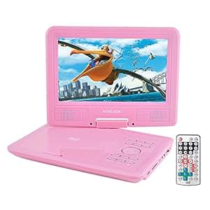 9 Inch Portable DVD Player Pink Birthday Gift for Girls and Children ...