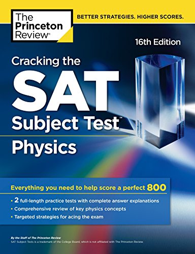 Amazon.it: Cracking the SAT Subject Test in Physics, 16th Edition ...