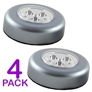 SUPER BRIGHT LED PUSH LIGHTS - STICK 'N' CLICK PUSH LIGHTS - EACH LIGHT ...