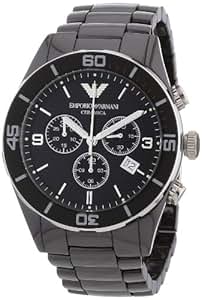 Emporio Armani Tazio Sport Herren-Armbanduhr Keramik Chronograph AR1421 ...