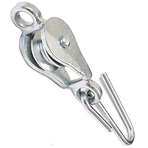 Pulley (Washing Line) 'Single Wheel' Galvanized (1): Amazon.co.uk: DIY ...