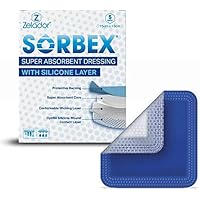Sorbex Super Absorbent Dressing Pad with OptiSil Silicone Contact Layer ...