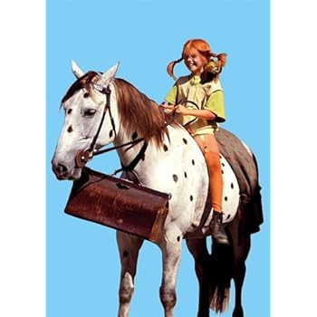 Postkarte A6 +++ PIPPI LANGSTRUMPF von modern times +++ PL PIPPI ...