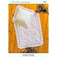 Sirdar 3806 Knitting Pattern Blanket and Pillowcase in Sirdar Snuggly ...
