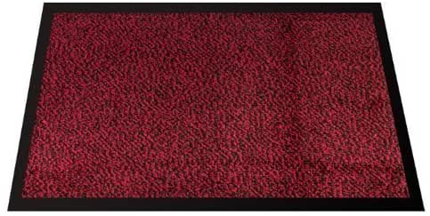 Washable Non Slip Entrance Door Mat - Red (60 cm x 90 cm (2' x 3 ...