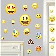 Emojis Pack of 22 - Wall Art Vinyl Printed Stickers Emoticon Funny ...