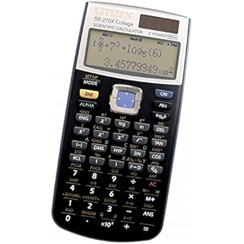 Citizen SR-270X College Scientific Calculator - Black: Amazon.co.uk ...