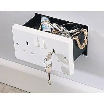 Imitation Double Plug Socket Wall Safe Security Box: Amazon.co.uk: DIY ...